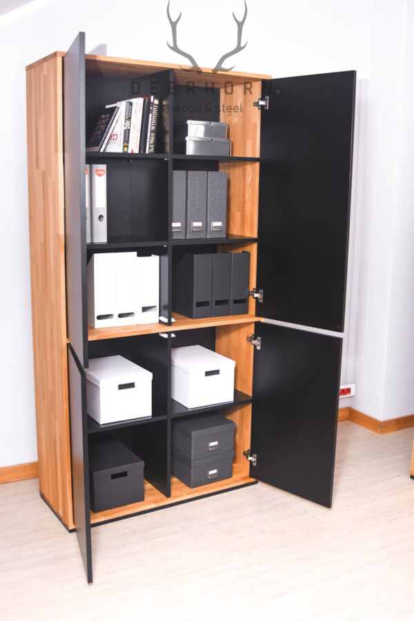 Szafa biurowa na segregatory do nowoczesnego gabinetu