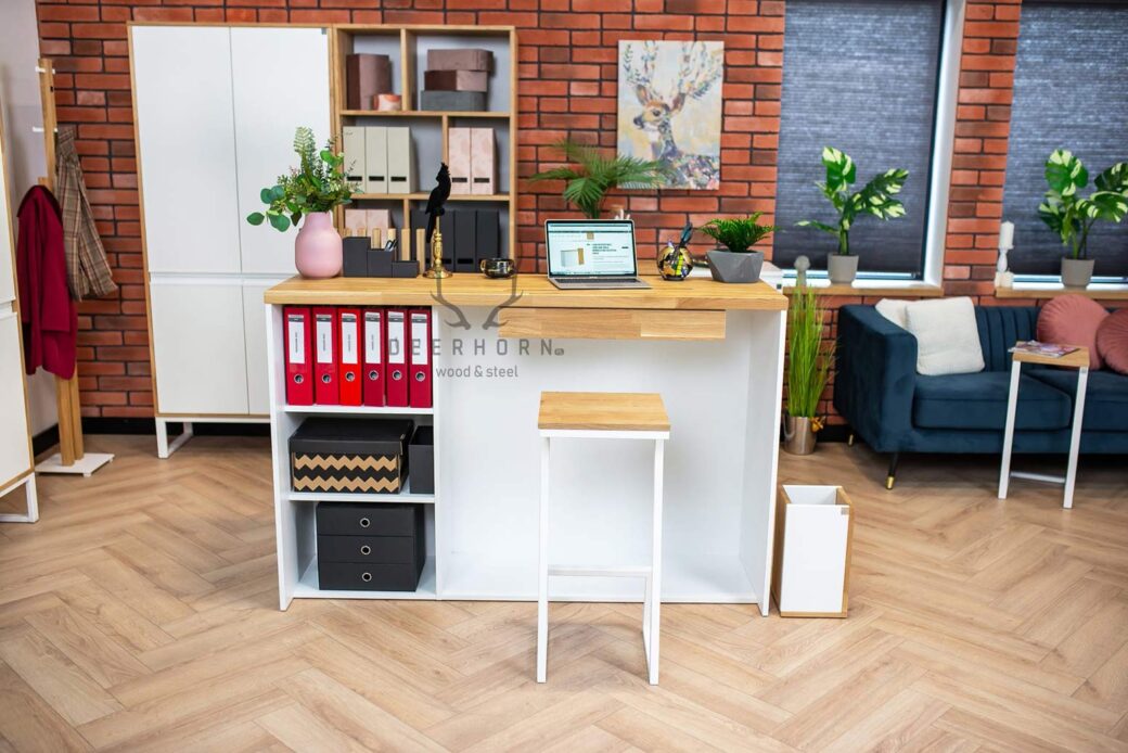 Recepcja biała robiąca duże wrażenie i z dużą dawką stylu 💛