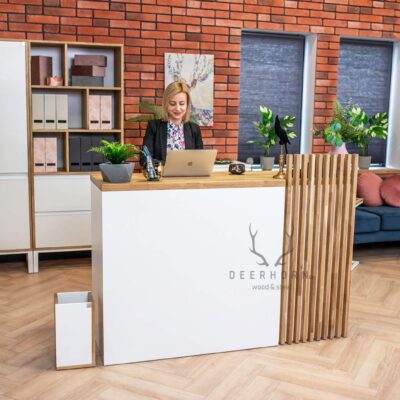 Recepcja biała robiąca duże wrażenie i z dużą dawką stylu 💛