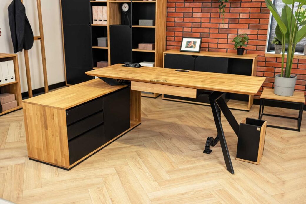 Biurko narożne do biura Polski producent biurek do biura
