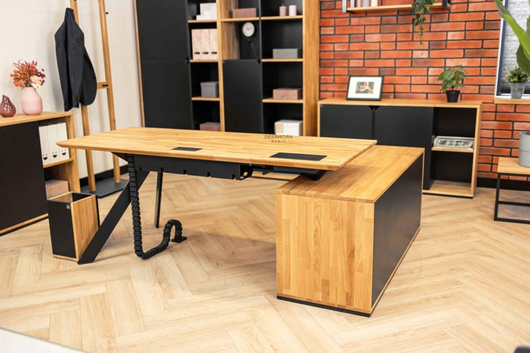 Biurko narożne do biura Polski producent biurek do biura