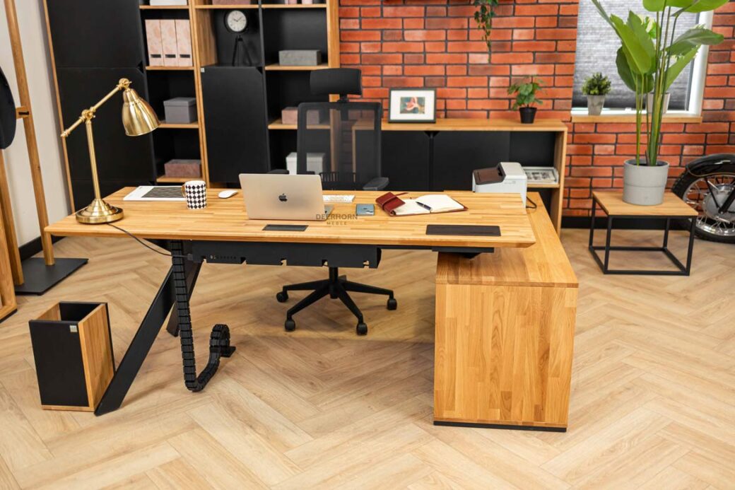 Biurko narożne do biura Polski producent biurek do biura